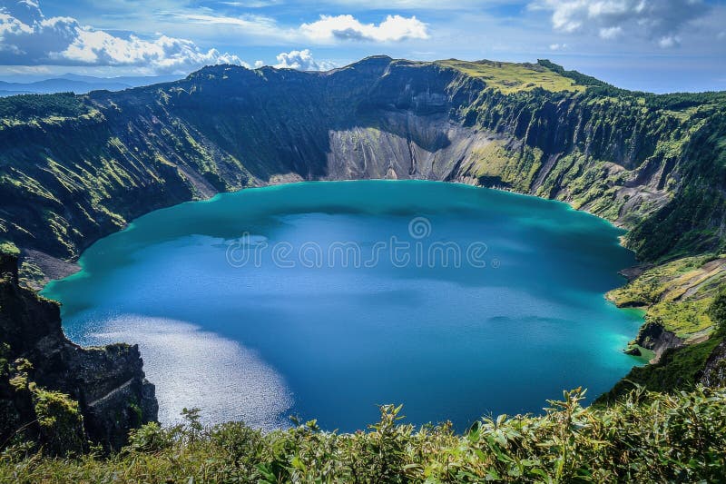 A Caldera Geological Formation is a Large, Basin-like Depression Formed ...