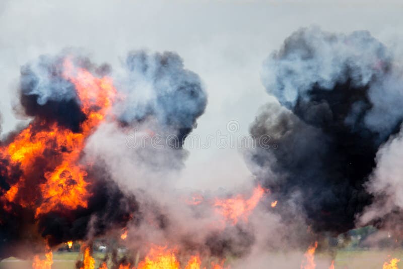 Dramatic Explosion stock image. Image of inferno, heat - 28624655