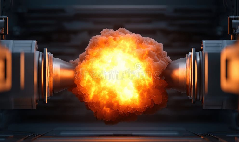 A Dramatic Explosion is Captured in Vivid Detail, Showcasing Power and ...