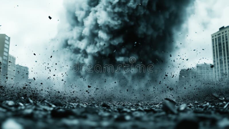 Dramatic Explosion Creates Cloud of Dust and Debris in Urban ...