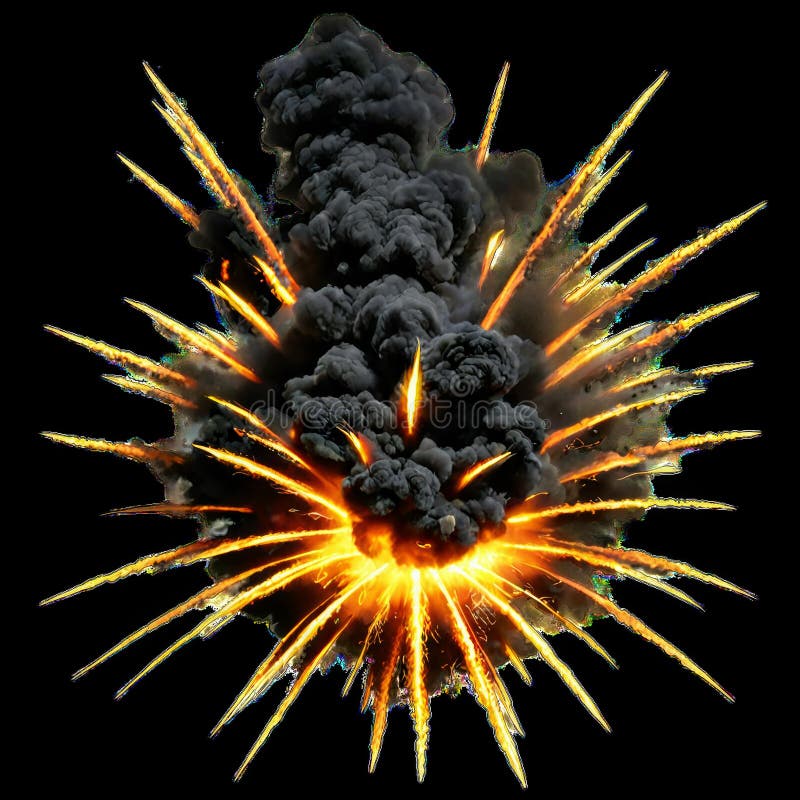 Explosion Fire and Flames with Transparent Background Stock Photo ...