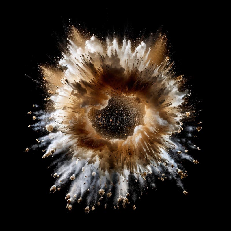 Dramatic Explosion of Light and Energy Stock Illustration ...