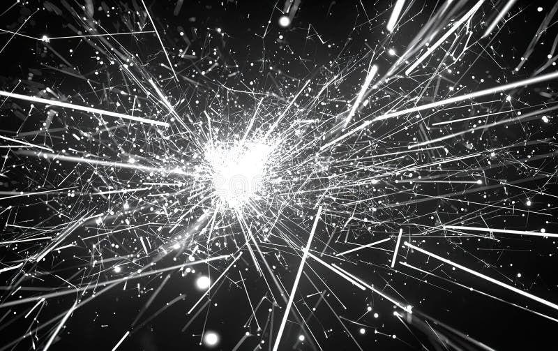 Dramatic Explosion of Light and Sparks Creating a Stunning Visual ...