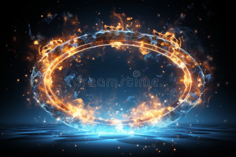 Dramatic Explosion of Smoke with Blue and Yellow Glowing Texture for ...