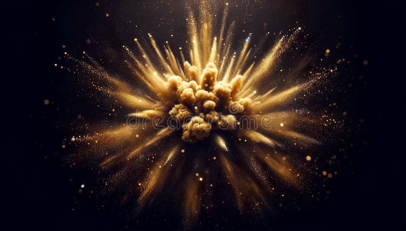 A Dramatic Explosion in Space, Featuring a Bright Core and Spreading ...