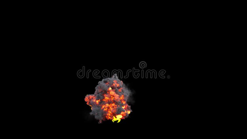Dramatic Explosion on Transparent Background Stock Footage - Video of ...