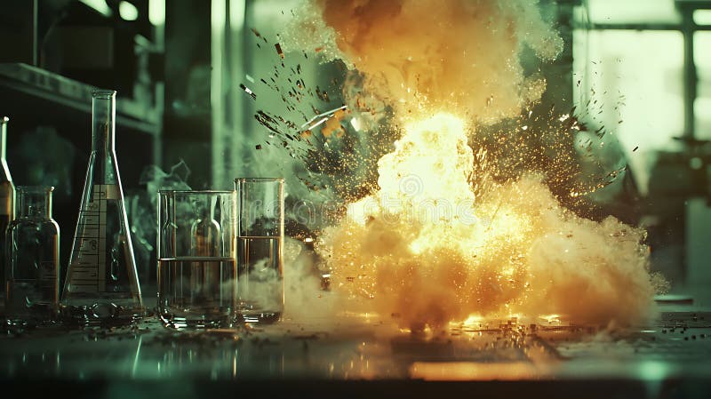 Dramatic Explosive Reaction in a Laboratory Setting Captured a Stunning ...