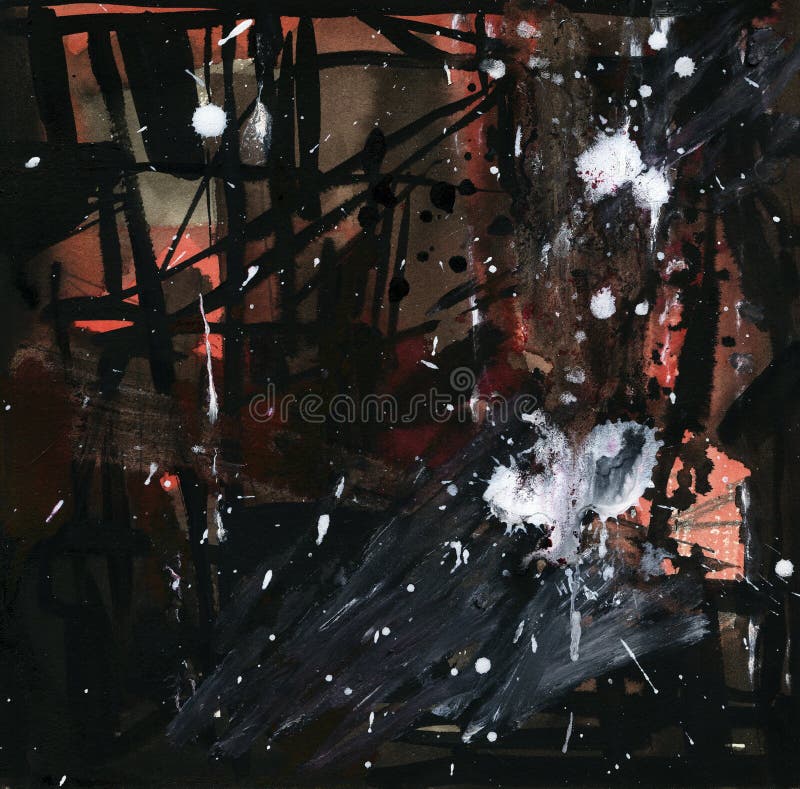 Dramatic Feelings. Abstract Art. Dark Colors Stock Image - Image of ...