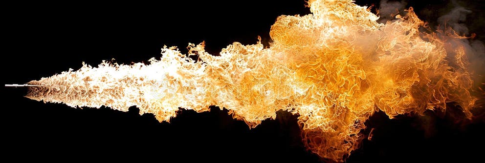 Dramatic Flames Form Mesmerizing Intense Fireball Stock Image - Image ...