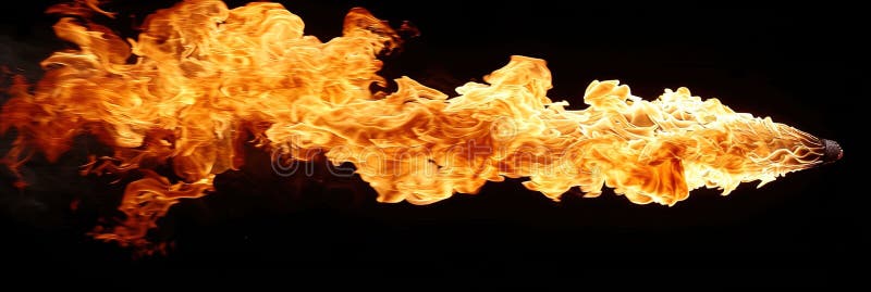 Dramatic Flames Form Mesmerizing Intense Fireball Stock Photo - Image ...