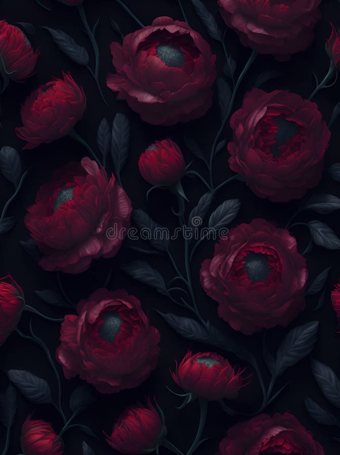 Gloomy Peonies Stock Illustrations – 15 Gloomy Peonies Stock ...