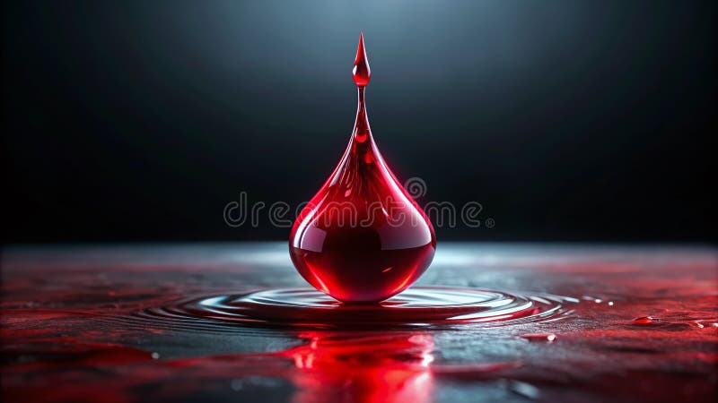 Dramatic Forensic Blood Spatter a CloseUp Examination of a Rapid ...