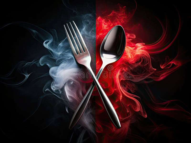 Dramatic Fork and Spoon Duo a Striking Artistic Representation of ...
