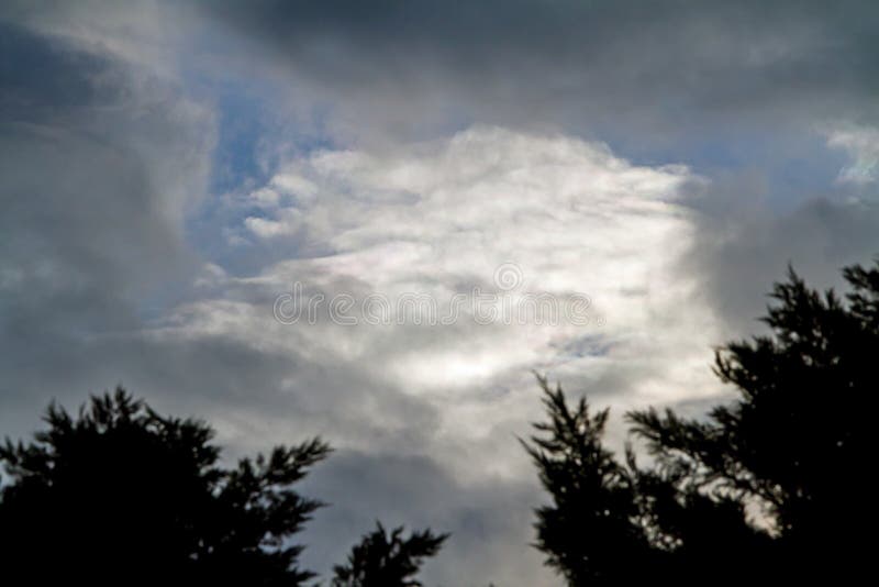 Turbulent Sky with Threatening Clouds Stock Image - Image of fluffy ...