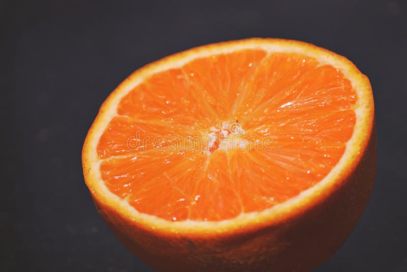 Dramatic Fresh Orange Slice Stock Image - Image of ripe, orange: 189387411