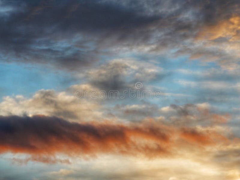 Dramatic Full Frame View Sky Stock Image - Image of sunrise, horizon ...