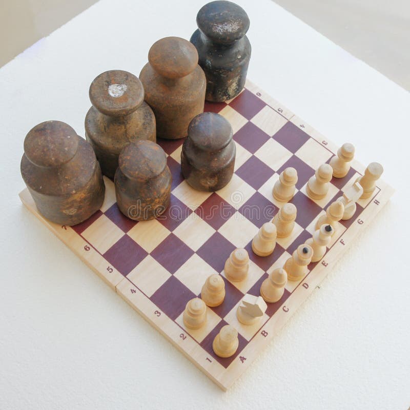 Dramatic game of chess stock photo. Image of consisting - 137393118