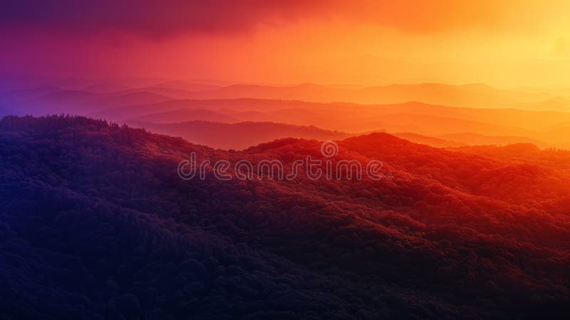 A Dramatic Gradient of Dark Plum and Fiery Orange, Capturing the ...
