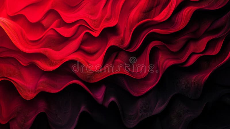 A Dramatic Gradient of Deep Crimson and Black, with Flowing Liquid ...