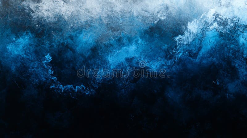 A Dramatic Gradient Moving from Deep Sapphire Blue To Pitch Black, with ...