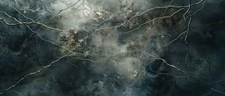 Dramatic Grey Branches on Textured Backdrop Stock Illustration ...