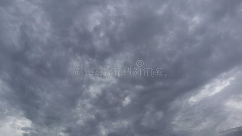 Dramatic Grey Clouds with Abstract Patterns before Rain in Calm Sky Stock Photo - Image of ...
