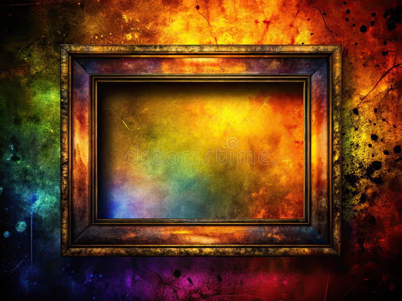 Dramatic Grunge Silhouette Frame a Versatile Design Element for Posters ...