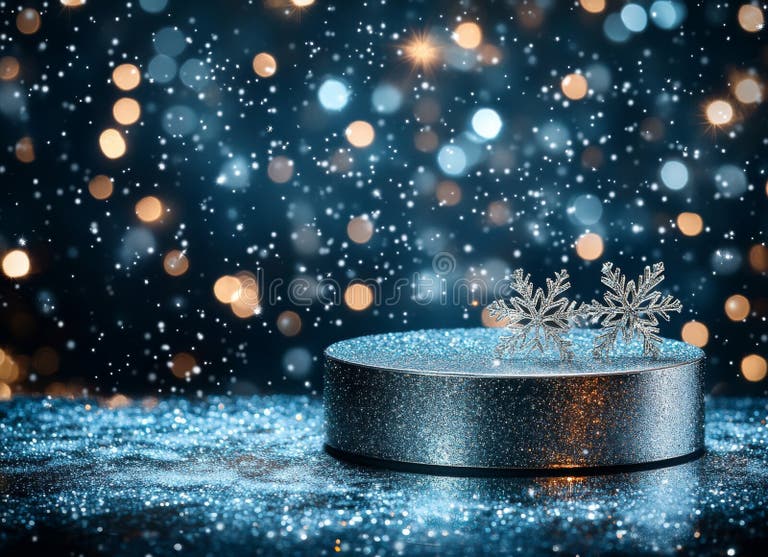 The Dramatic Illumination of a Circular Platform by a Bright Spotlight ...