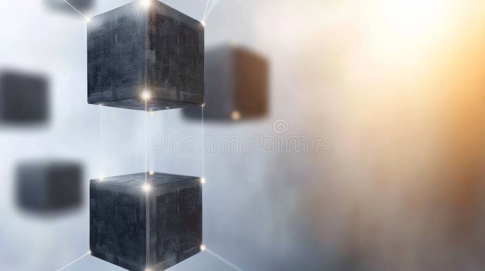 Dramatic Illumination of a Dark Cube, Study in Contrast, Shadow, and Geometric Form Stock ...