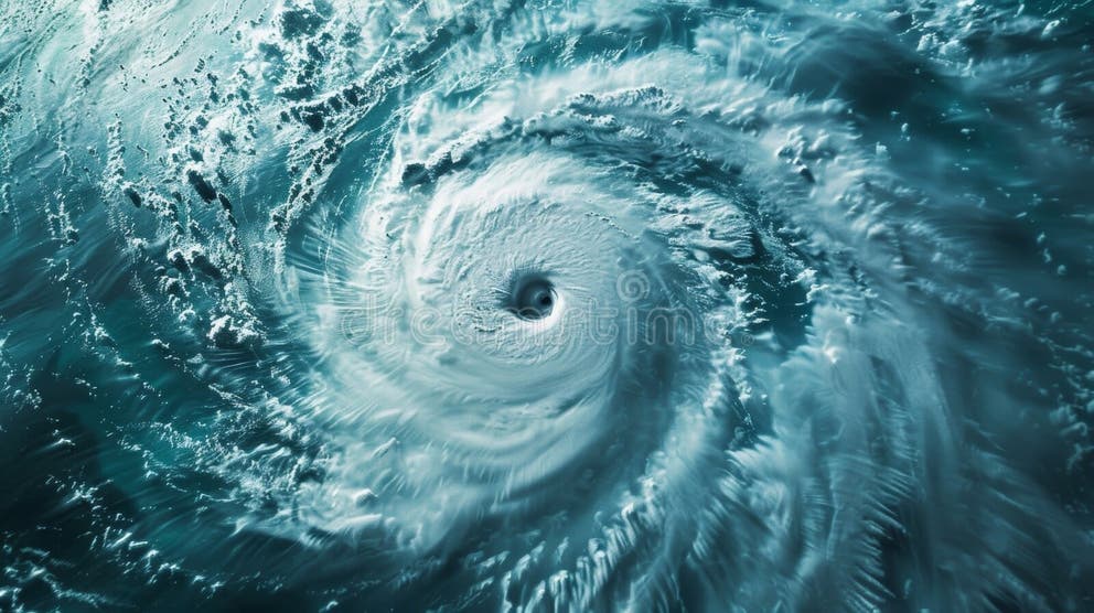 A Dramatic Image of a Destructive Hurricane Paired with the Message Be ...