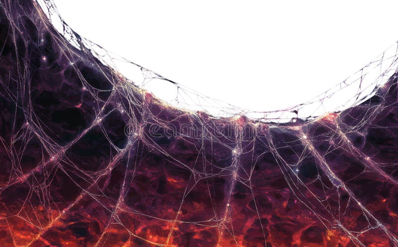 Intricate Spiderweb on Dark Background Stock Photo - Illustration of ...