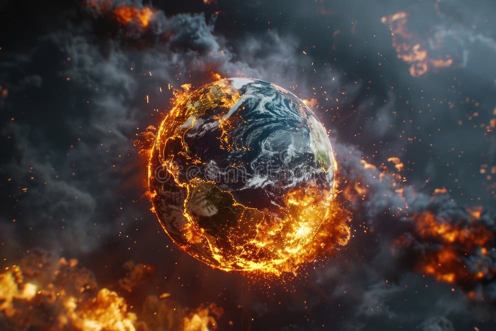 A Dramatic Image of a Planet Exploding in the Sky, Perfect for Sci-fi ...