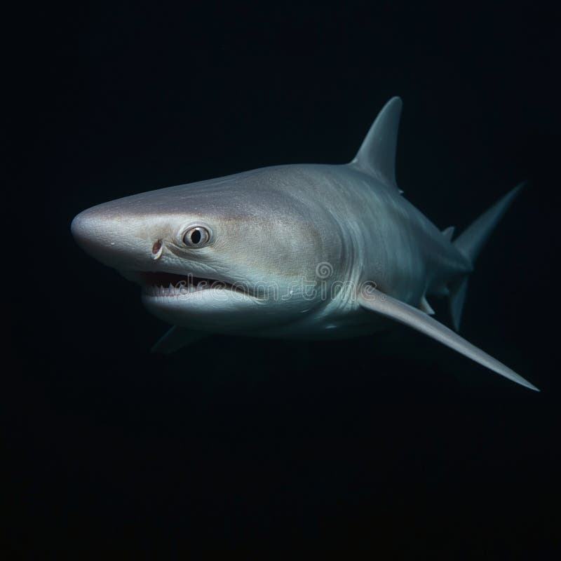 Silent Hunter in the Deep Sea Stock Illustration - Illustration of ...