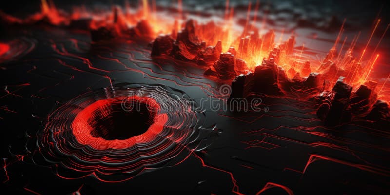 A Dramatic Image of a Ring of Fire, Perfect for Illustrating Danger and ...