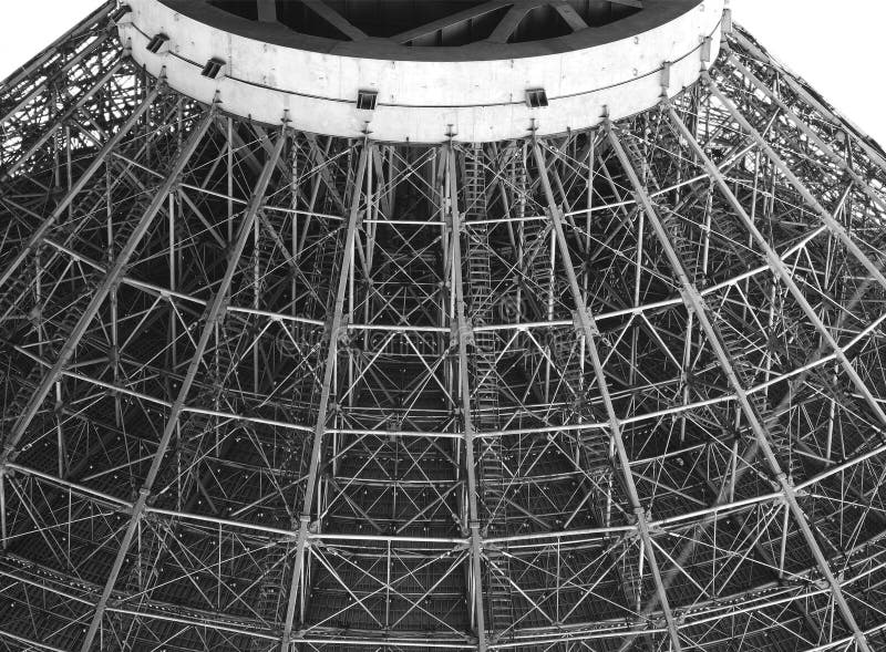 Dramatic Industrial Steel Construction Background Stock Photo - Image ...