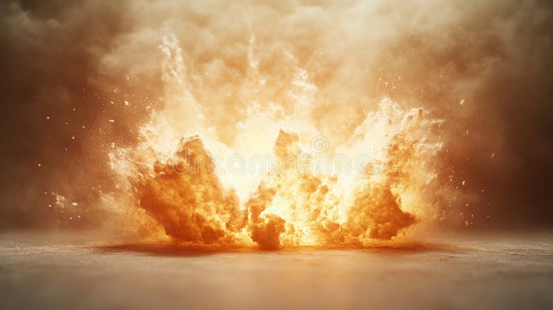 Dramatic Inferno and Dense Smoke Cascade Creating an Immersive Visual ...