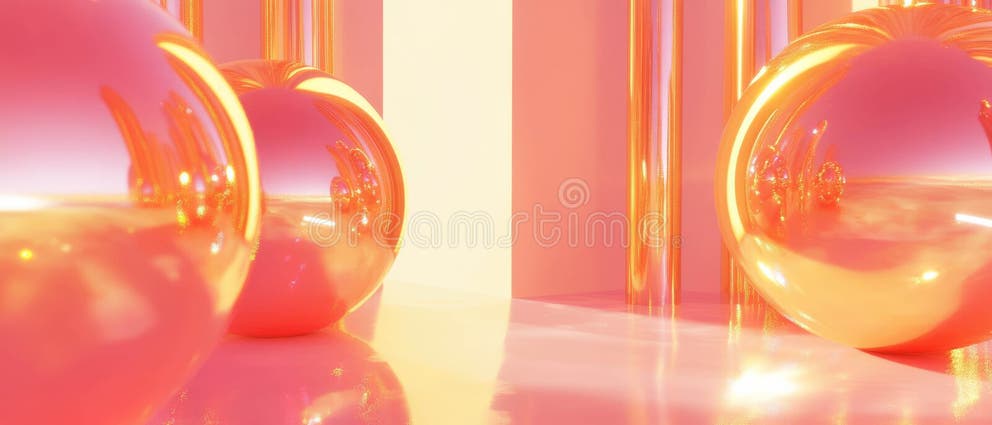 Dramatic Interaction of 3D Spheres with Light and Shadows Creating ...