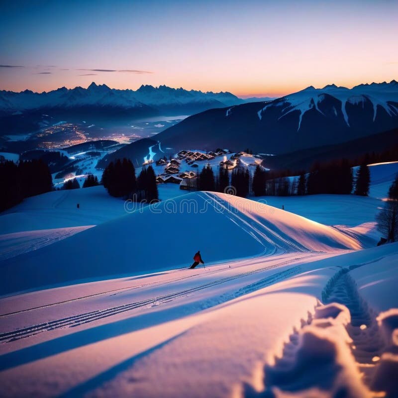 Winter Shadows stock photo. Image of outdoor, landscape - 305053680