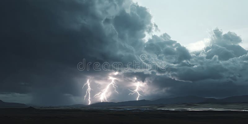A Dramatic 4K Shot of a Thunderstorm with Bright Lightning Wallpaper ...