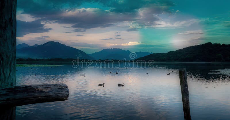 View of lake como stock photo. Image of dramatic, alserio - 214376800