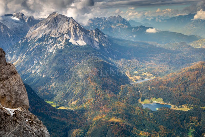 Dramatic Landscape in Bavarian Alps, Mittenwald, Germany, Karwendel ...
