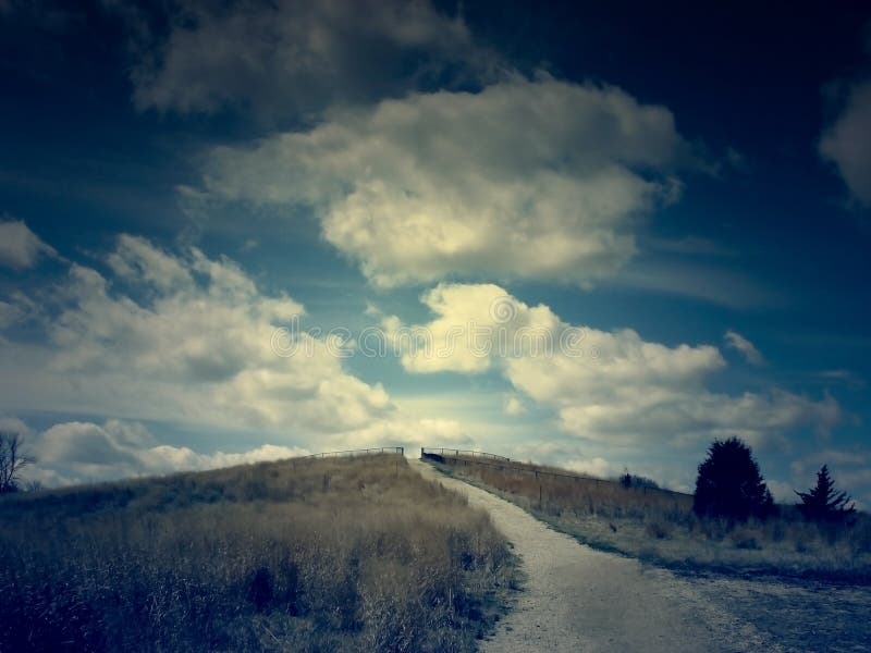 Dramatic landscape stock photo. Image of blue, monochrome - 34111252