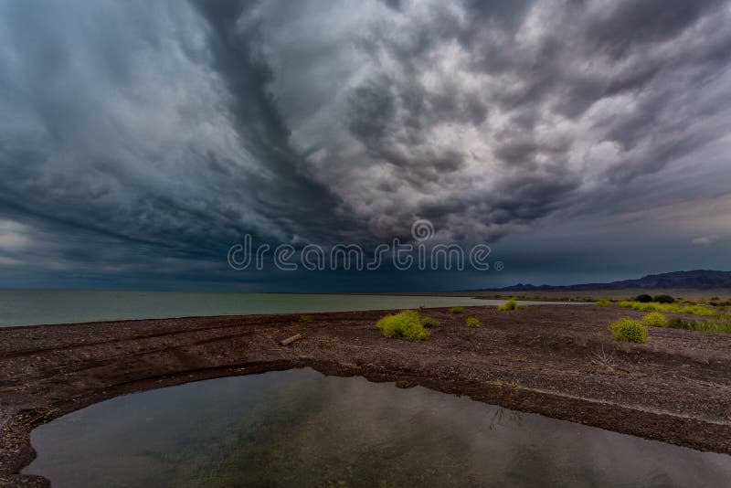 Dramatic Landscape on the Lake, Best View Stock Image - Image of ...