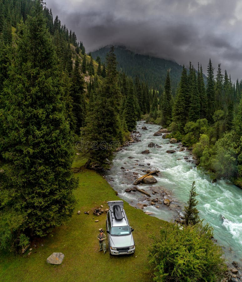 Dramatic Landscape on the Lake, Best View Editorial Image - Image of ...