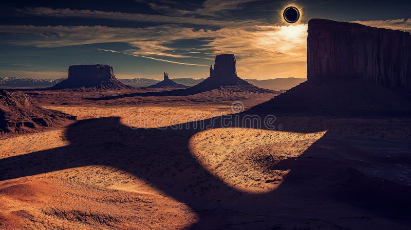 Annular Solar Eclipse Phases Isolated on Black Background. Elements of ...