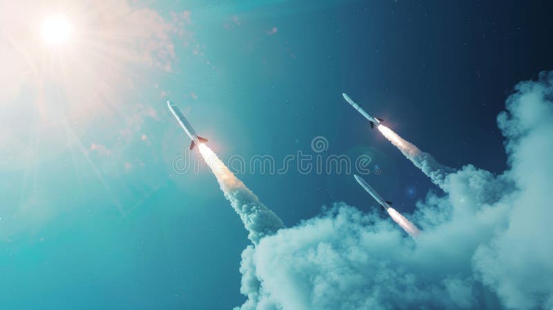 Ballistic Missiles Launch, Start of Intercontinental Nuclear Rockets ...