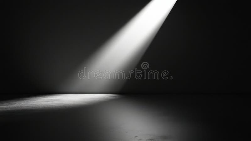 Dramatic Light Beams Creating Shadows on a Dark Surface with Texture ...