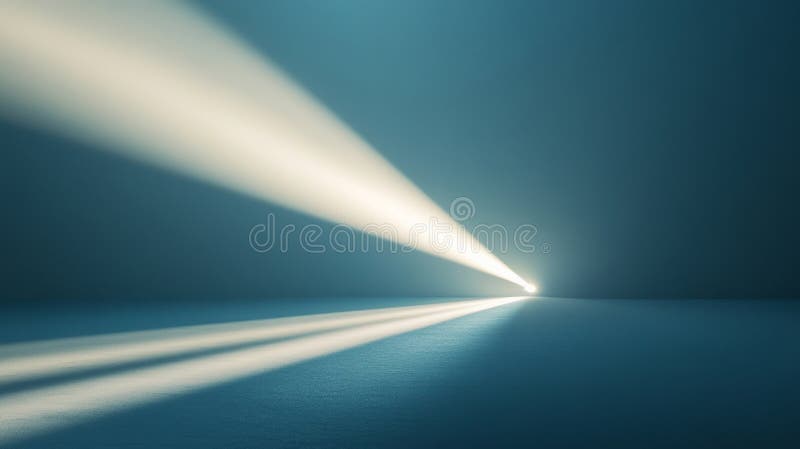 Dramatic Light Beams Piercing through Darkness in a Minimalist Abstract ...