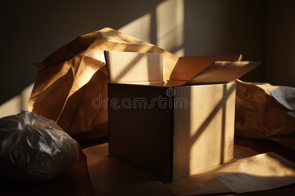 Hyper-realistic Unwrapping of a Cardboard Box with Dynamic Shadows and ...