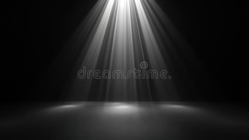 Dramatic Light Rays on Dark Surface Stock Illustration - Illustration ...